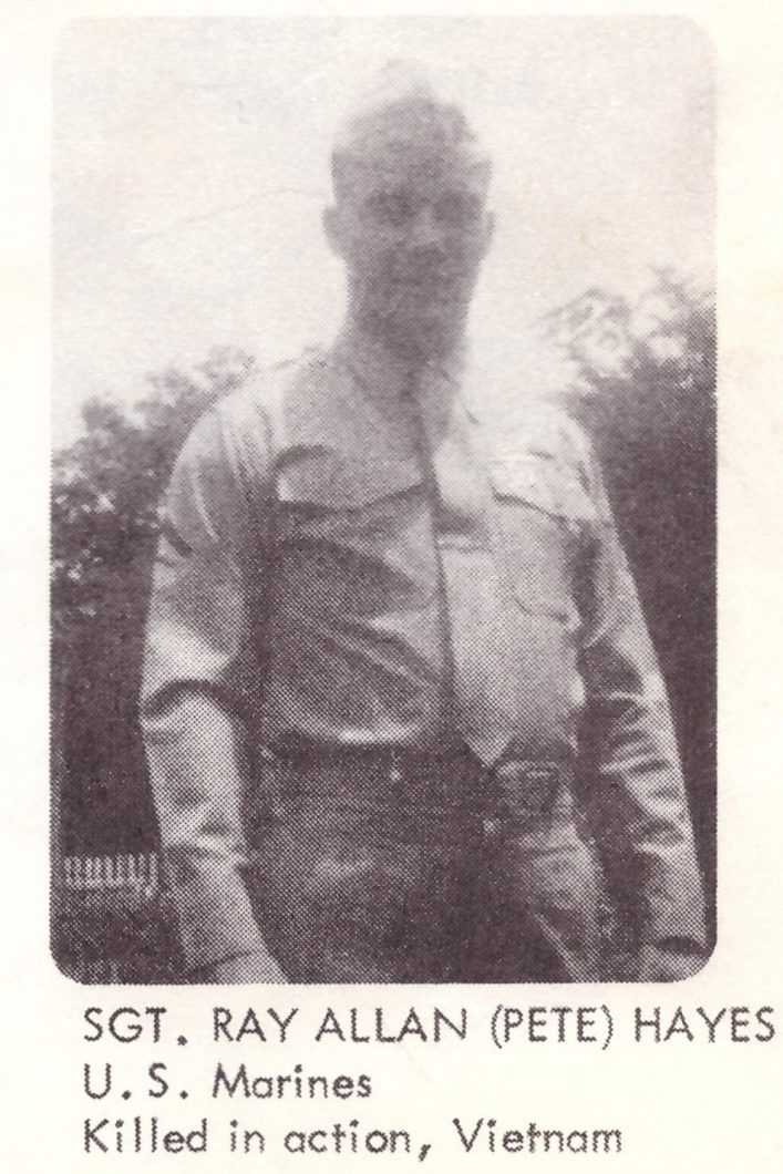 East Tennessee Veterans Memorial Association — Hayes, Ray A.